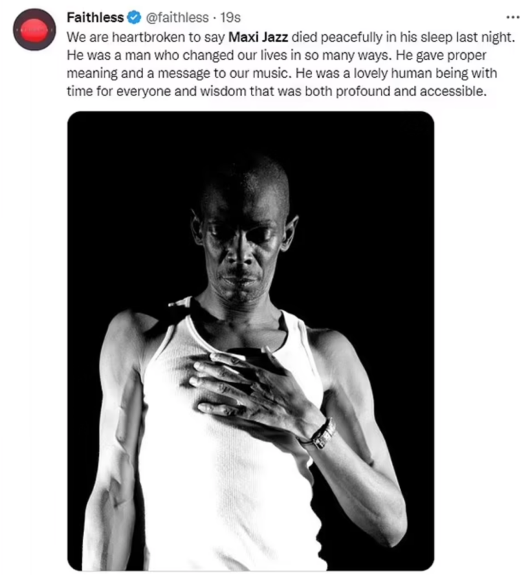 Faithless Lead Singer Maxi Jazz Dies Aged 65 After Battling Health Problems