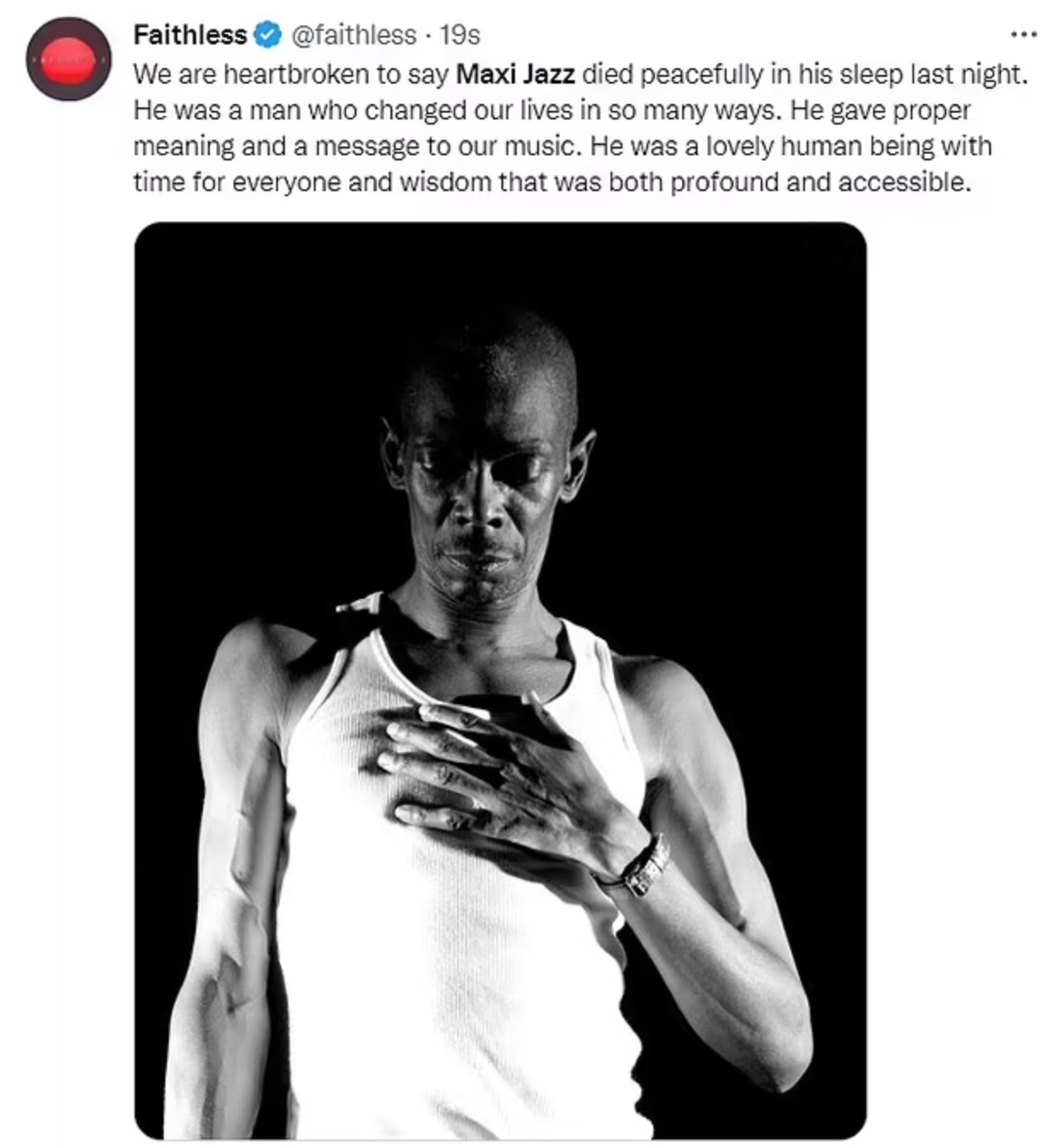 Faithless Lead Singer Maxi Jazz Dies Aged 65 After Battling Health Problems