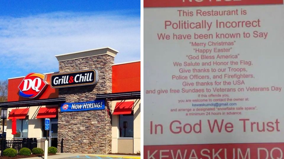 Wisconsin DQ Puts Up ‘Politically Incorrect’ Sign, Owner Doesn't Back Down