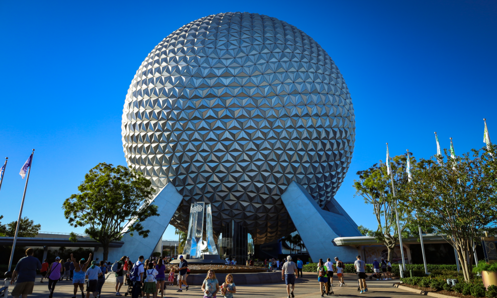 Crowds Into Frenzy At Disney's Epcot Park In Florida After A Fire