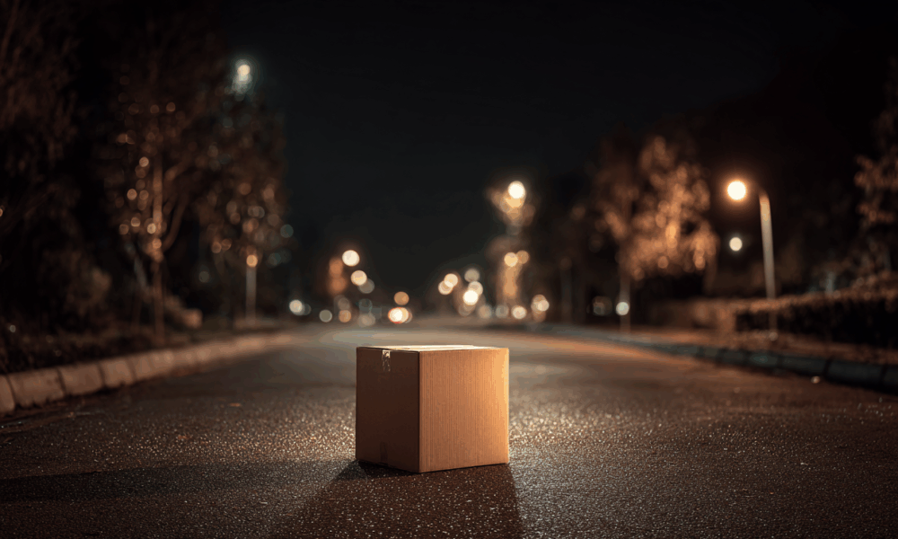 Mysterious Package Thrown From Speeding Car