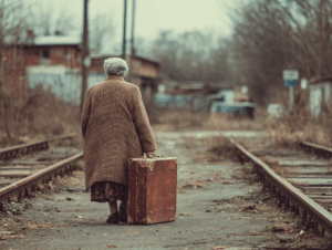 She Walked Away With A Tattered Suitcase