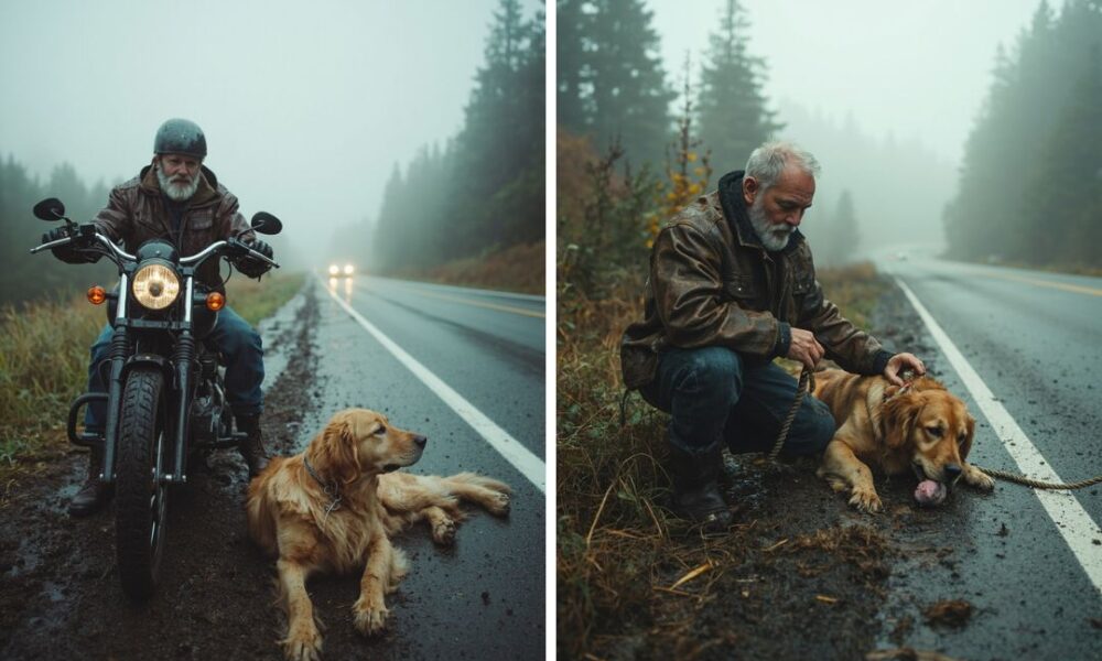 Biker Slams His Brakes On A Foggy Highway — When A Little Boy Runs Out ...